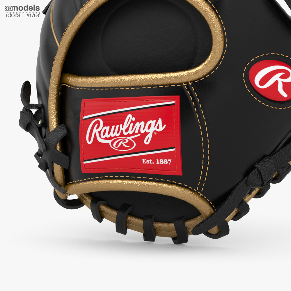 Rawlings R9 Training Glove 3D model - Download Sports Equipment on ...
