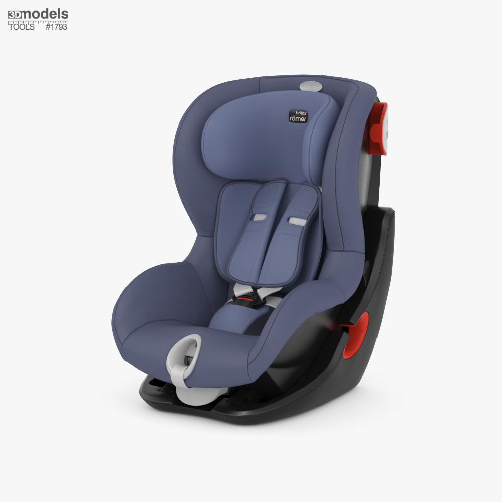 Britax Romer King 2 Car Seat 3D model - Download Vehicle equipment on ...