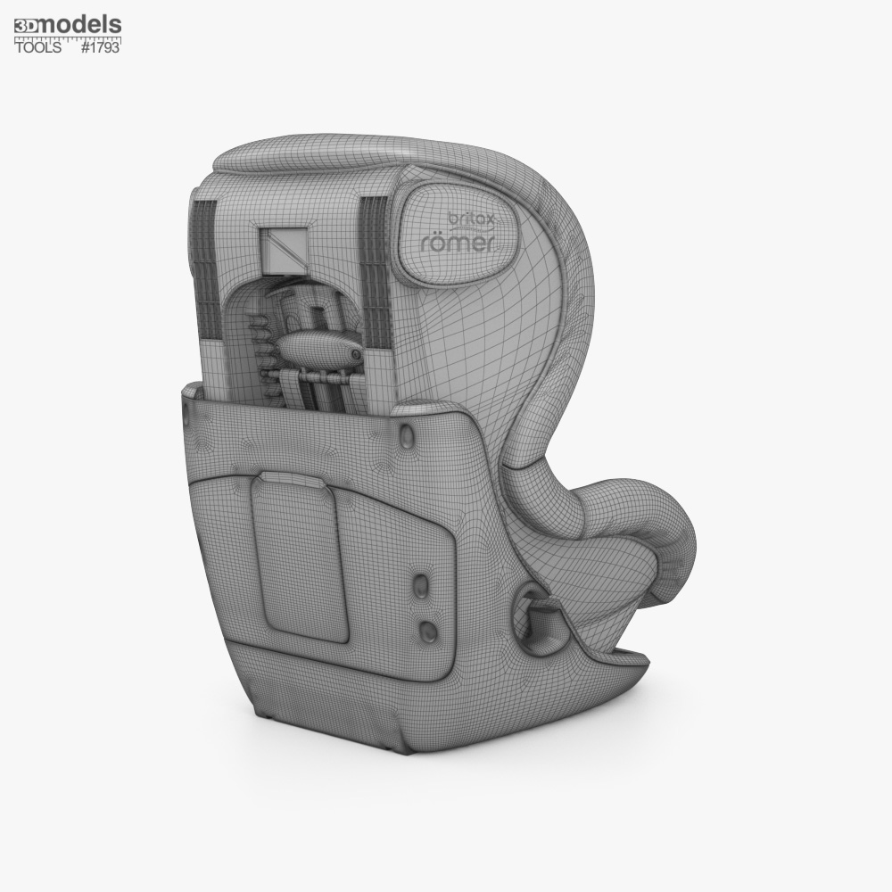Britax Romer King 2 Car Seat 3D model - Download Vehicle equipment on ...