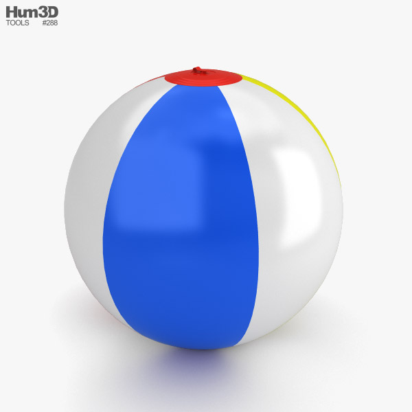 Beach Ball 3D model - Download Sports Equipment on 3DModels.org