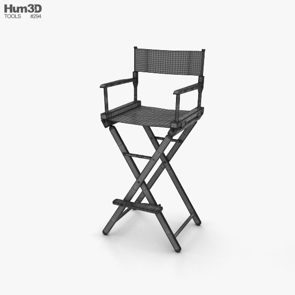 Director chair 3D model - Download Chair on 3DModels.org