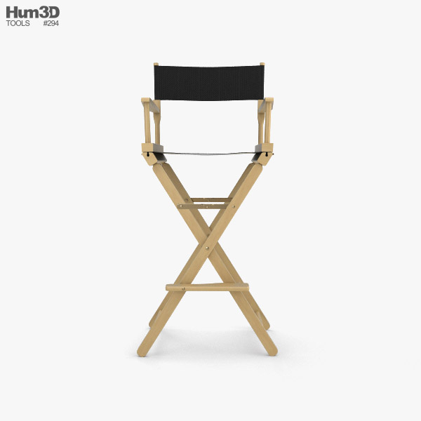 Director chair 3D model - Download Chair on 3DModels.org