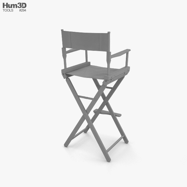 Director chair 3D model - Download Chair on 3DModels.org