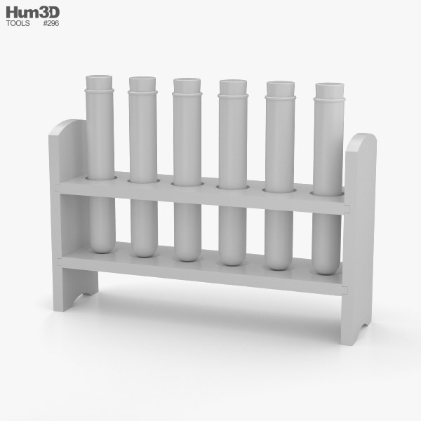 Test Tubes 3D model - Download Medical Equipment on 3DModels.org