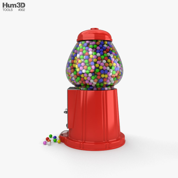 Gumball Machine 3D model - Download Dessert on 3DModels.org