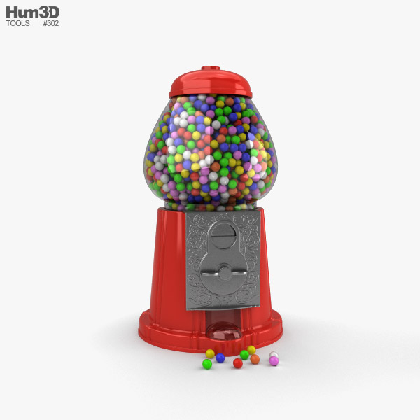Gumball Machine 3D model - Download Dessert on 3DModels.org