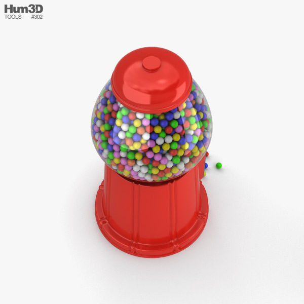Gumball Machine 3D model - Download Dessert on 3DModels.org