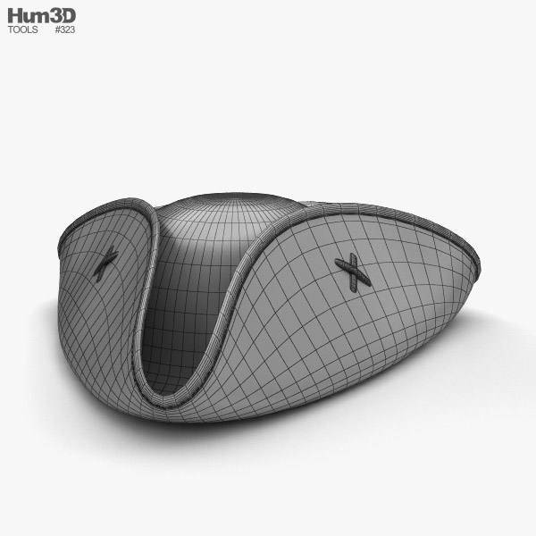 Pirate Hat 3D model - Download Hats on 3DModels.org