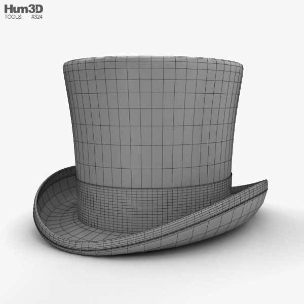 Top Hat 3D model - Download Hats on 3DModels.org