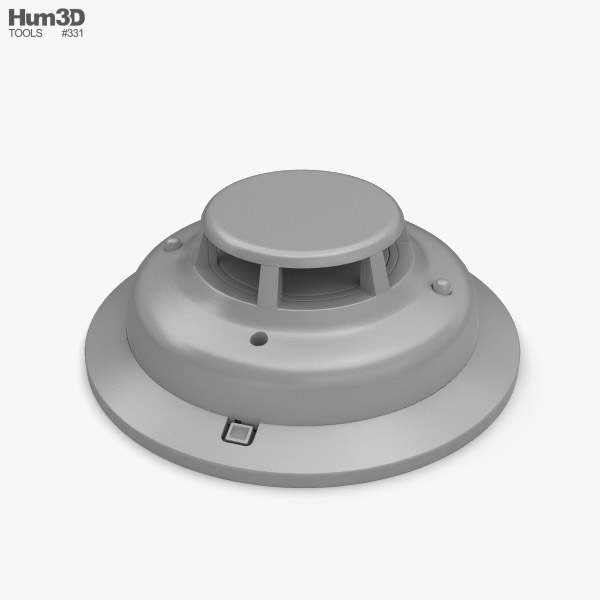 Smoke Detector 3D model - Download Tools on 3DModels.org