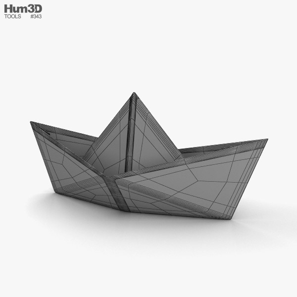 Paper Boat 3D model - Download Toys on 3DModels.org