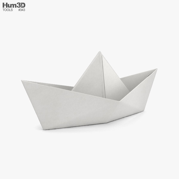 Paper Boat 3D model - Download Toys on 3DModels.org