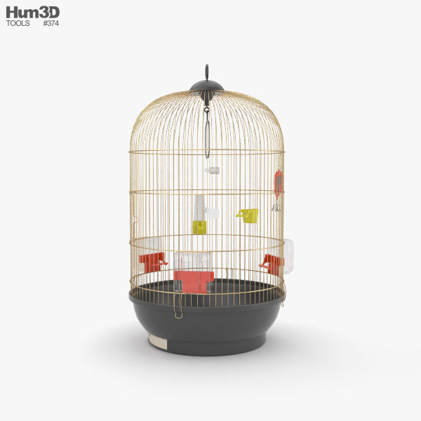 Bird Cage 3D model - Download Decoration on 3DModels.org