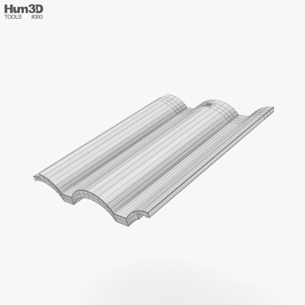 Roof Tile 3D model - Download Building components on 3DModels.org