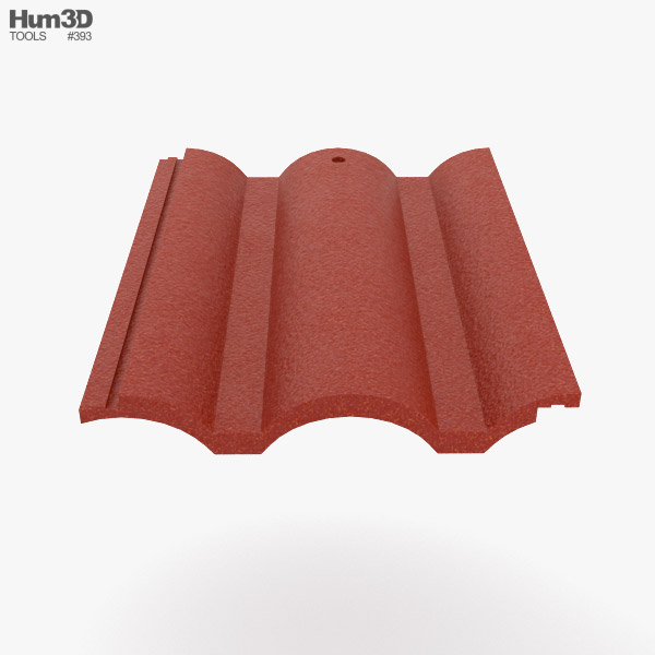 Roof Tile 3D model - Download Building components on 3DModels.org