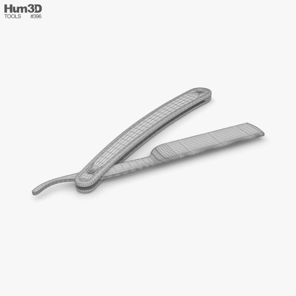 Straight Razor 3D model - Download Health and Beauty on 3DModels.org