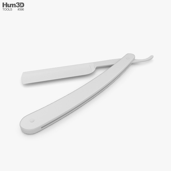 Straight Razor 3D model - Download Health and Beauty on 3DModels.org