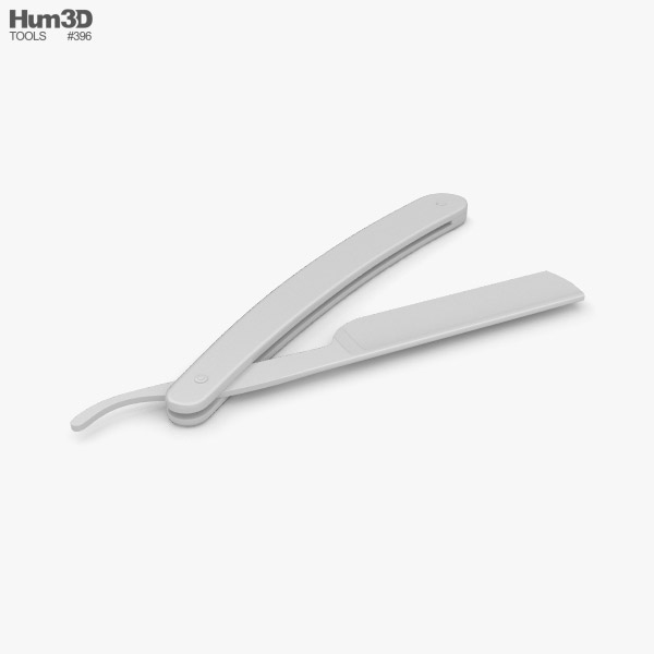 Straight Razor 3D model - Download Health and Beauty on 3DModels.org