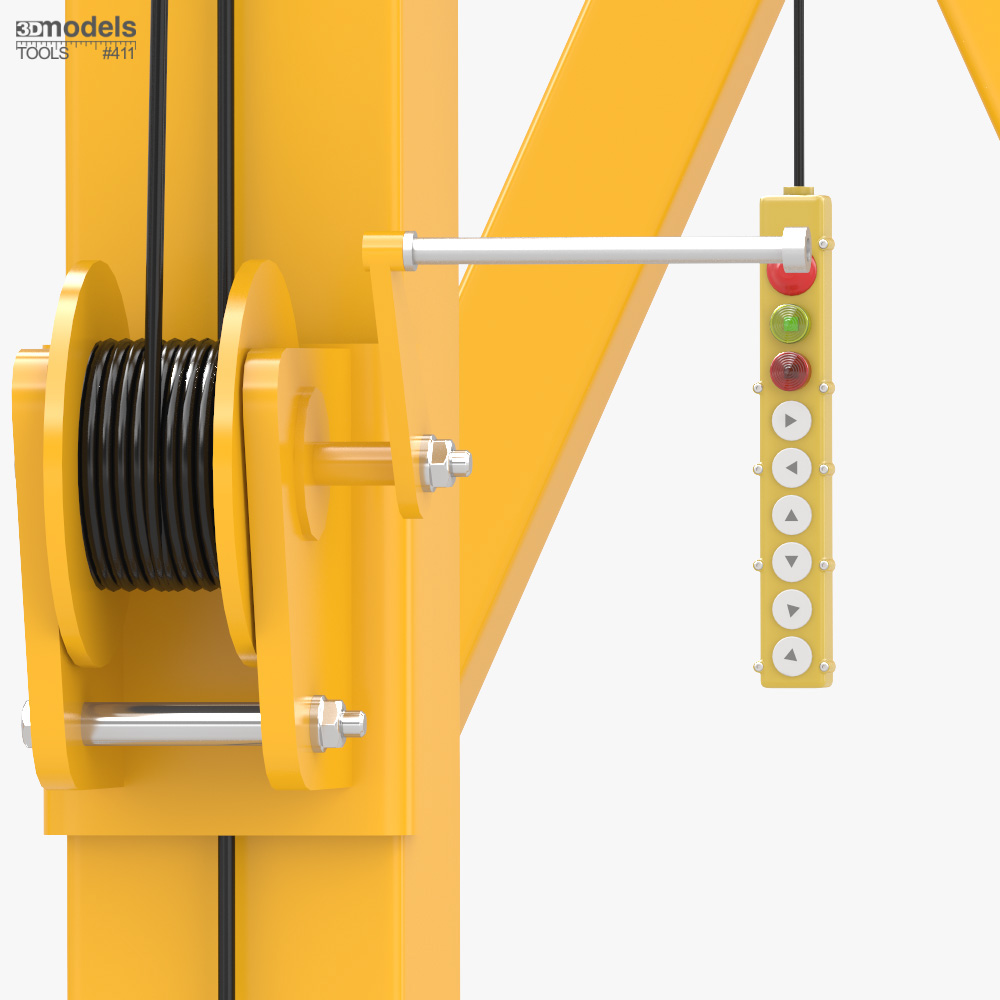 Mobile Gantry Crane 3D model - Download Tools on 3DModels.org