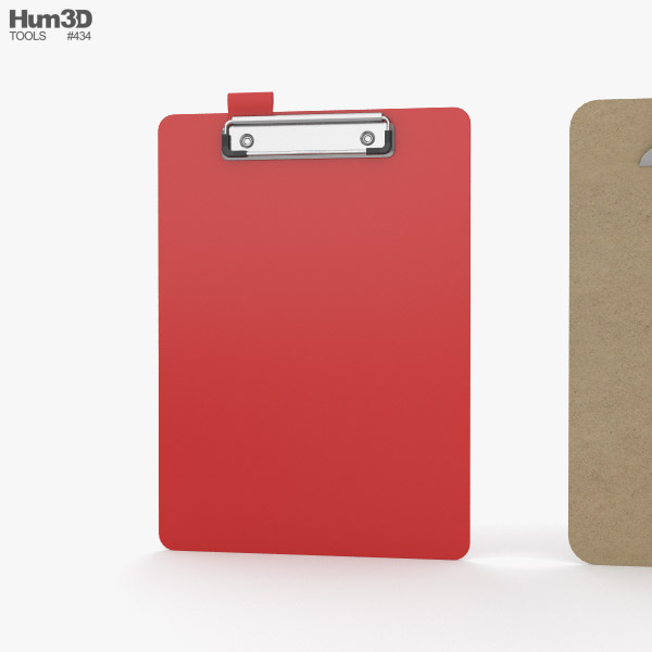 Clipboard 3D model - Download Stationery on 3DModels.org