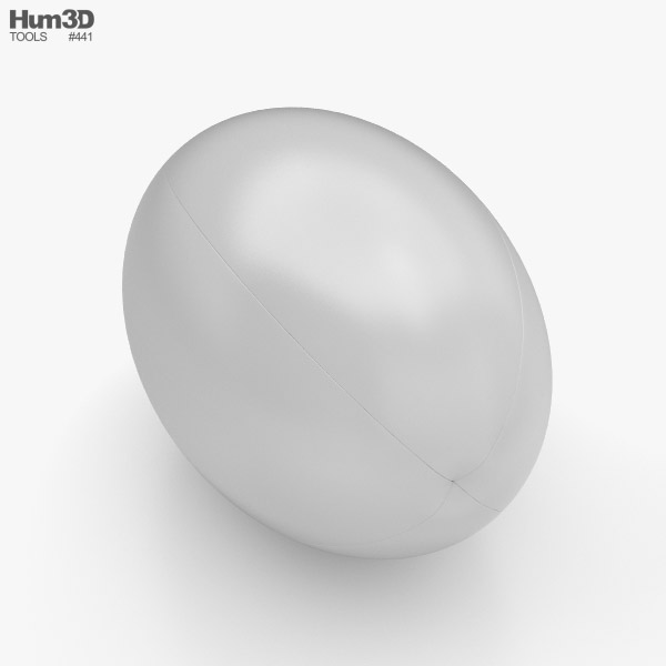 Rugby Ball 3D model - Download Sports Equipment on 3DModels.org
