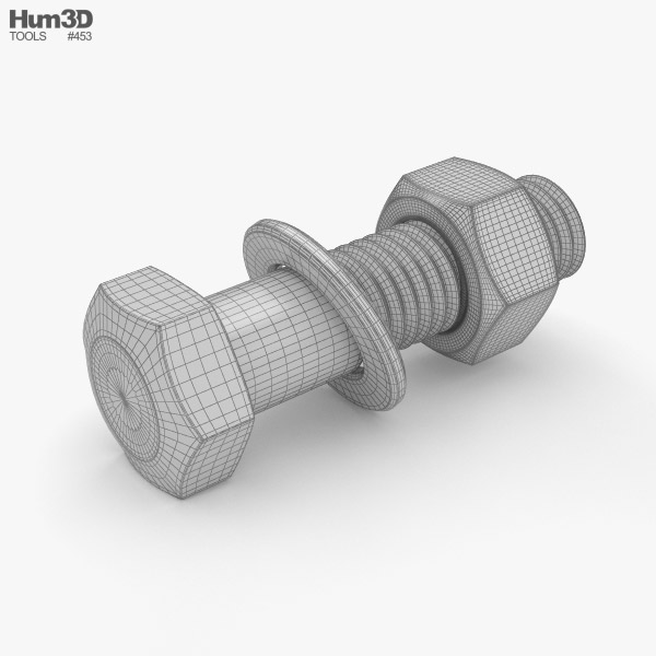 볼트 3D 모델 - 다운로드 도구 켜기 3DModels.org