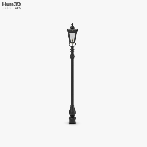Lamp Post 3D model - Download Street elements on 3DModels.org