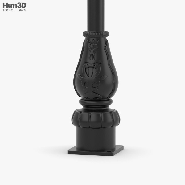 Lamp Post 3D model - Download Street elements on 3DModels.org