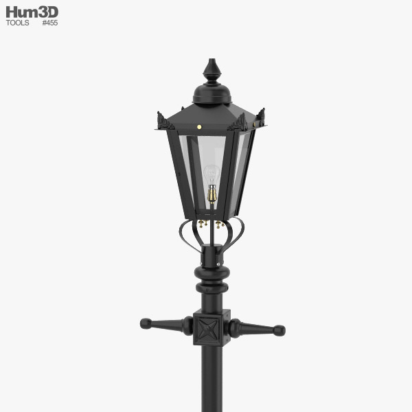 Lamp Post 3D model - Download Street elements on 3DModels.org