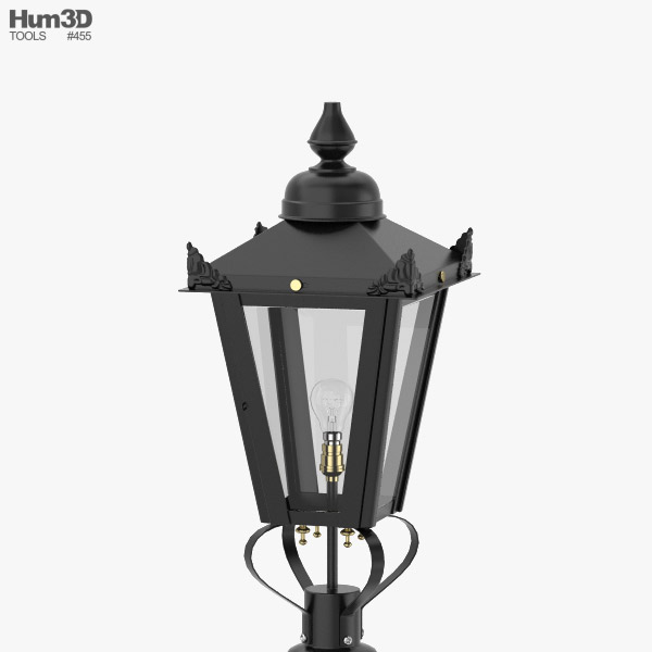 Lamp Post 3D model - Download Street elements on 3DModels.org