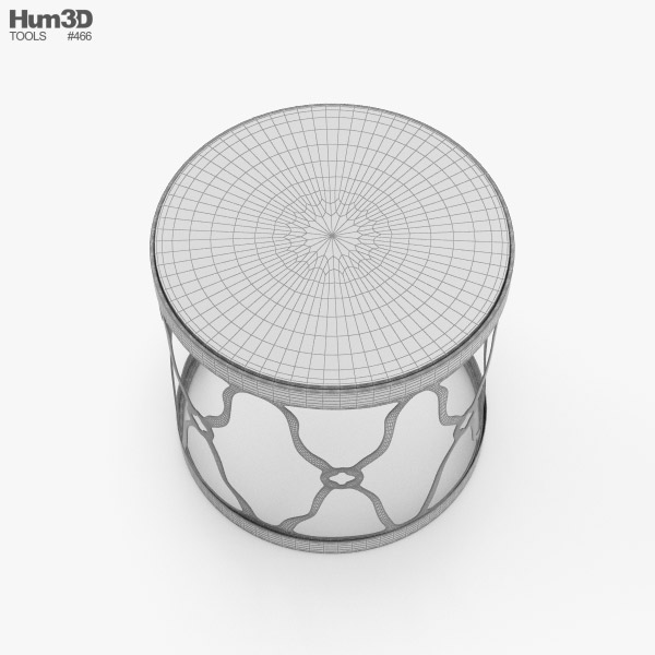 Round side table 3D model - Download Table on 3DModels.org