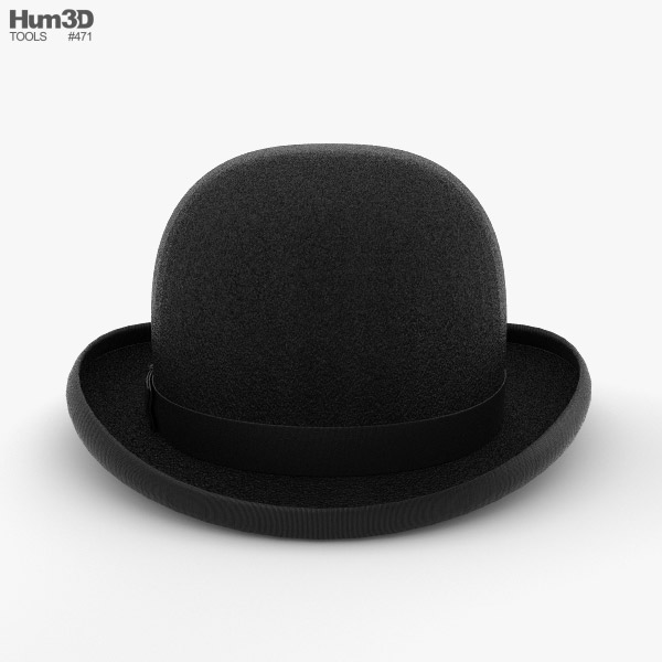 Bombín sombrero Modelo 3D - Descargar Sombreros on 3DModels.org