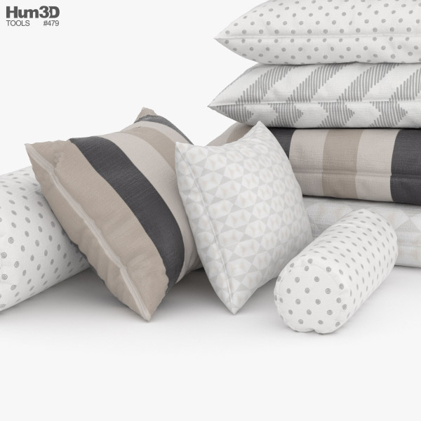 Pillow 3D model - Download Bed on 3DModels.org