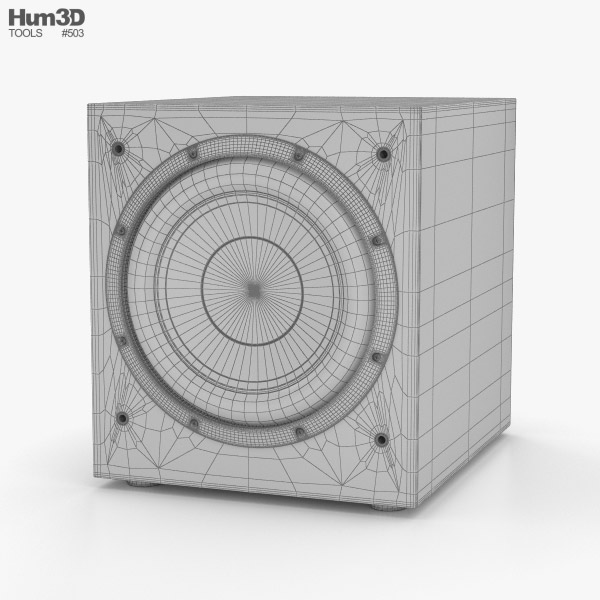 Subwoofer 3D model - Download Audio Devices on 3DModels.org