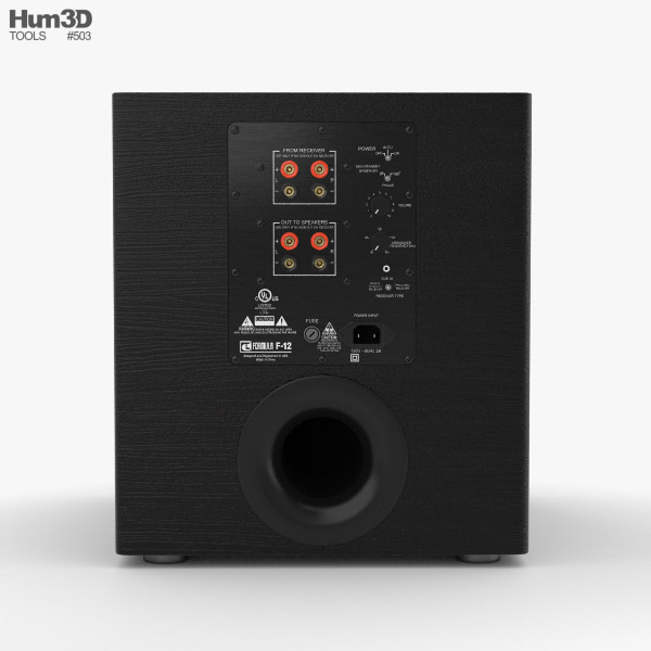 Subwoofer 3D model - Download Audio Devices on 3DModels.org