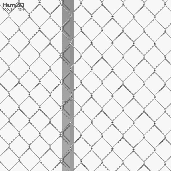Barbed Wire Fence 3D model - Download Street elements on 3DModels.org