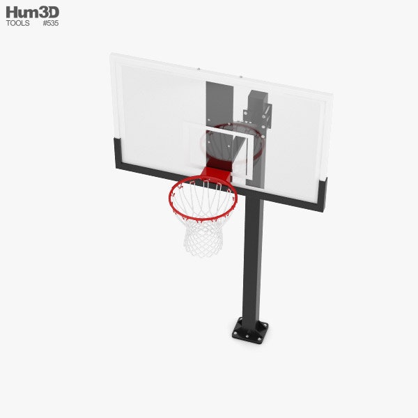 Hercules Fixed Basketball Hoop 3D model - Download Sports Equipment on ...