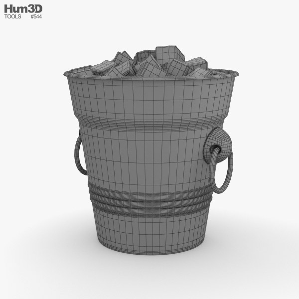Ice Bucket 3D model - Download Tableware on 3DModels.org
