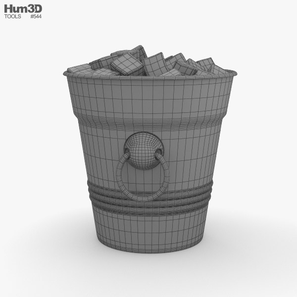 Ice Bucket 3D model - Download Tableware on 3DModels.org