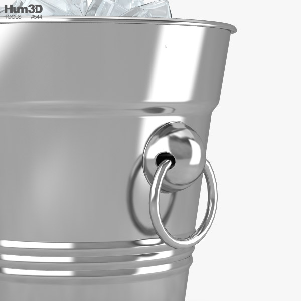 Ice Bucket 3D model - Download Tableware on 3DModels.org