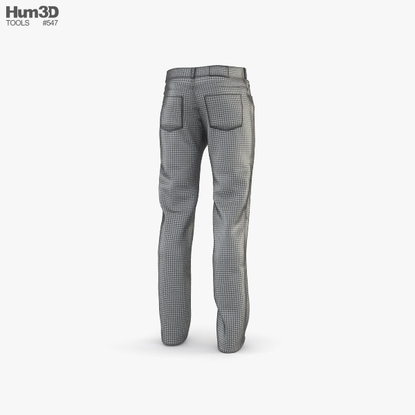 Jeans 3D model - Download Trousers on 3DModels.org