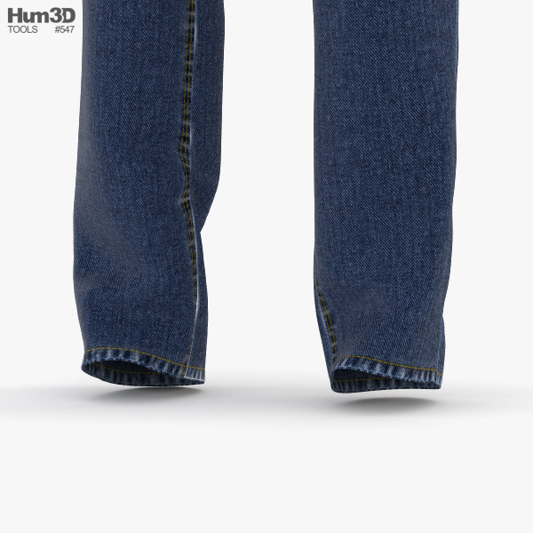 Jeans 3D model - Download Trousers on 3DModels.org