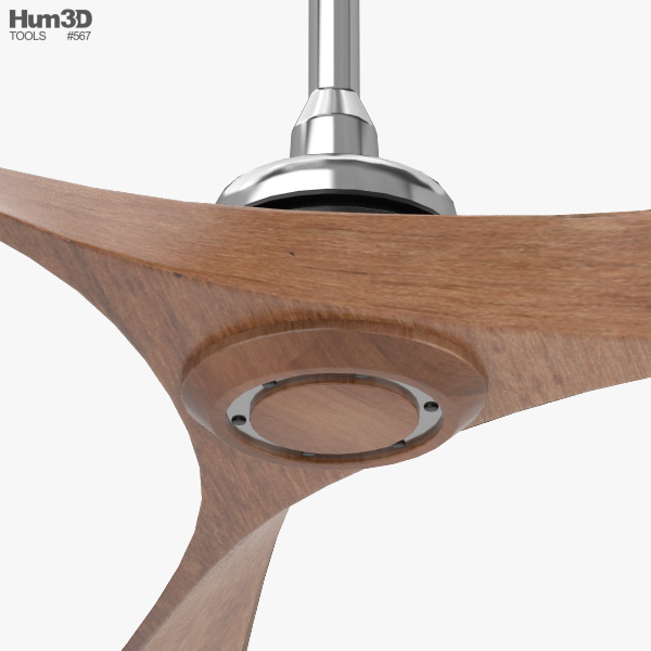 Ceiling fan 3D model - Download Lamp on 3DModels.org