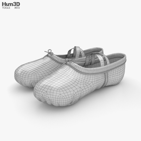 Ballet Shoes 3D model - Download Shoes on 3DModels.org