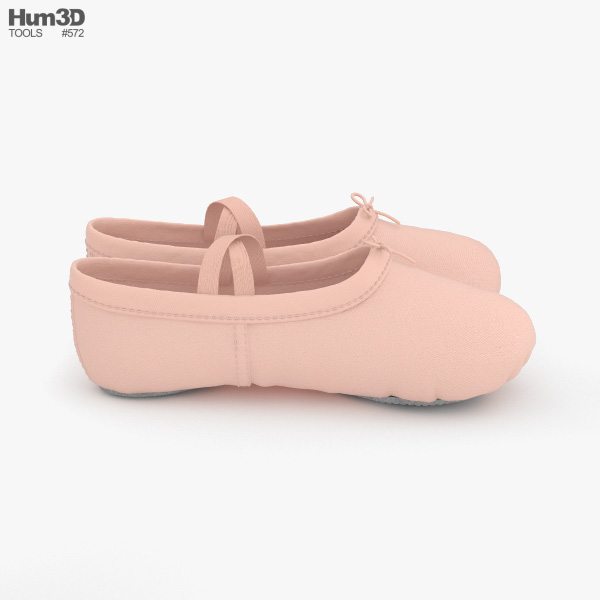 Ballet Shoes 3D model - Download Shoes on 3DModels.org