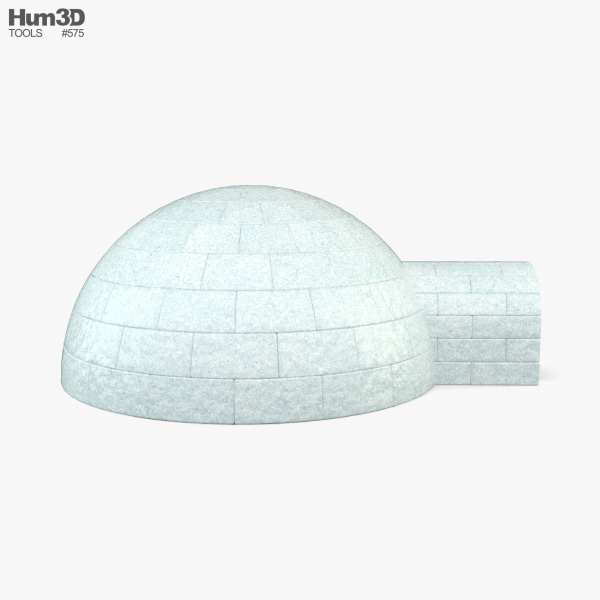 Igloo 3D model - Download Buildings on 3DModels.org
