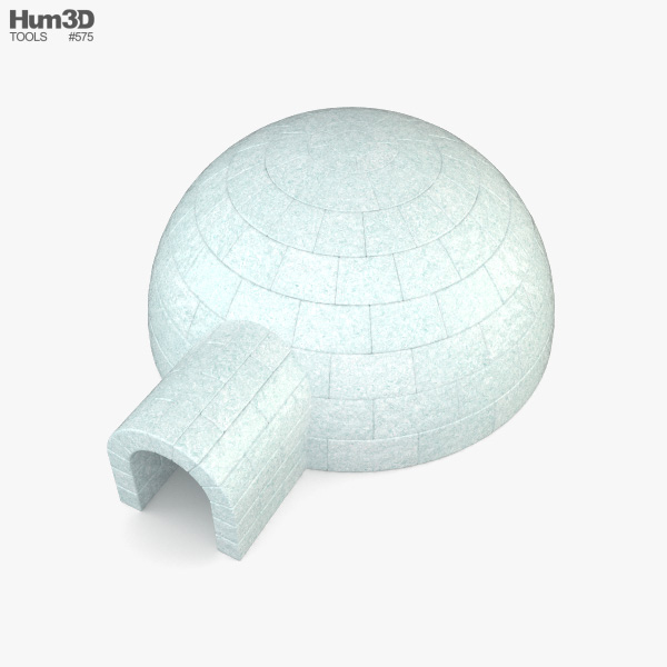 Igloo 3D model - Download Buildings on 3DModels.org