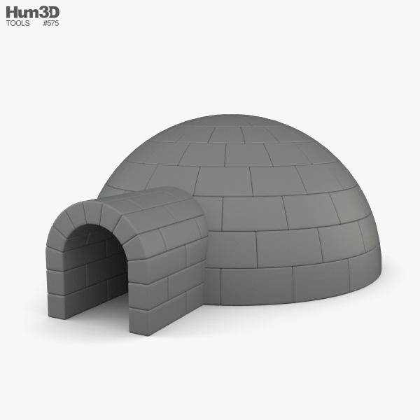 Igloo 3D model - Download Buildings on 3DModels.org