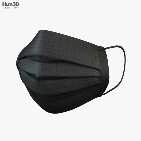 Surgical Mask 3D model - Download Medical Equipment on 3DModels.org