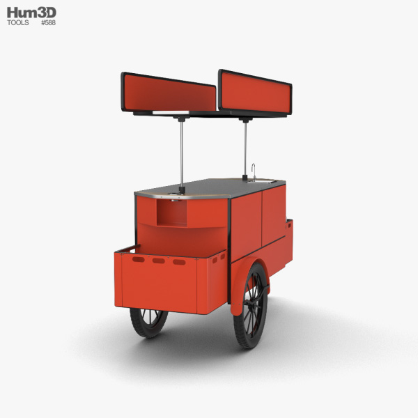 Food Cart 3D model - Download Appliances on 3DModels.org